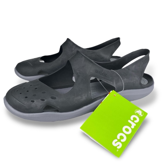 CROCS | Shoes | Nwt Crocs Swiftwater Wave Womens Sz Black Water Shoe ...